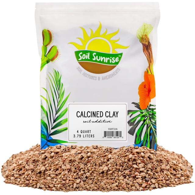 Calcined Clay Bonsai Soil Additive (4 Quarts), for Bonsai Tree Potting ...