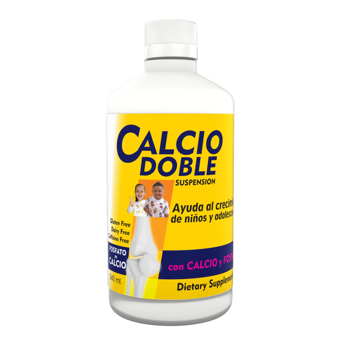 Calcio Doble Suspension para Niños y Adolecentes, Calcio y Fosfato para ...