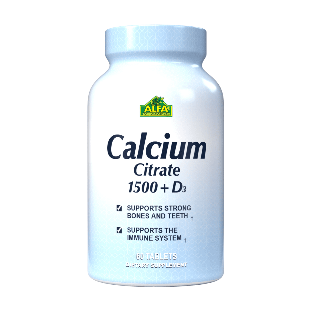 Calcium 1500 MG + Vitamin D 400 IU - Bone & Joint support - 60 tablets ...