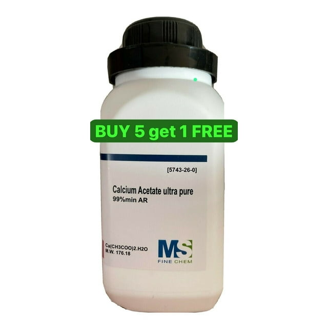 Calcium Acetate, Ultra Pure, 99% min. 100 grams - Walmart.com