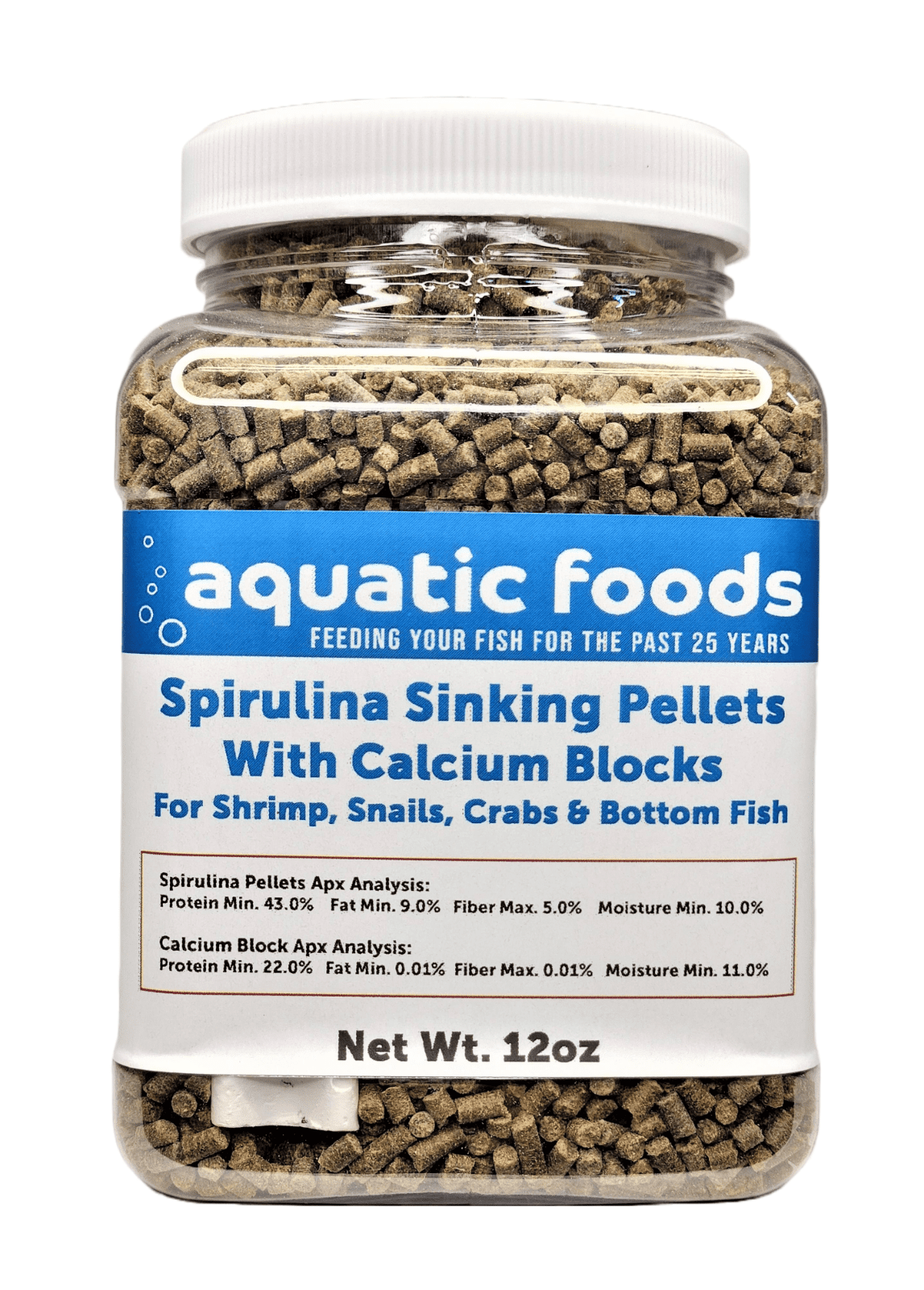 Calcium Blocks included in these Spirulina Sinking Pellets for Shrimp ...