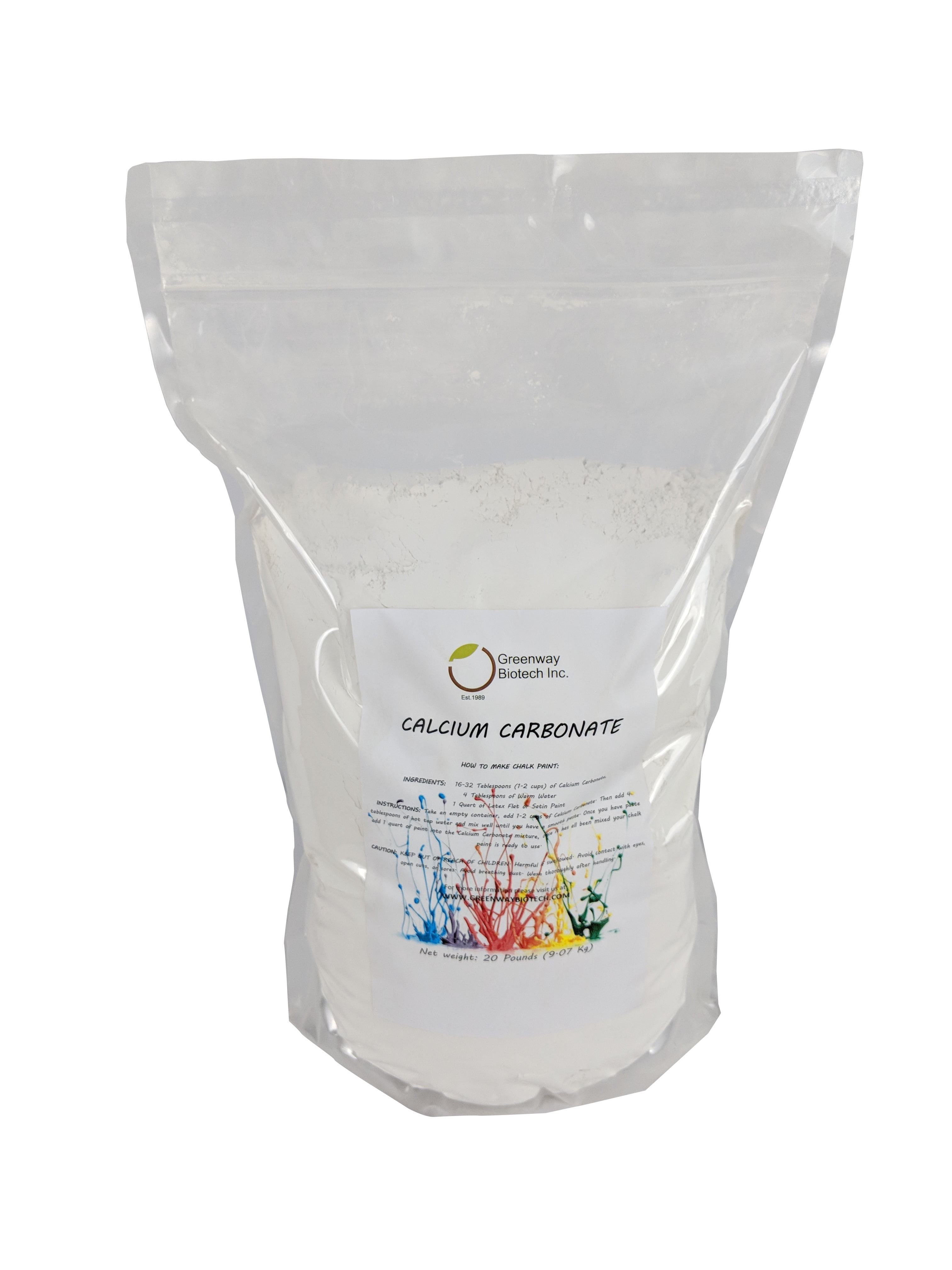 Calcium Carbonate - Chalk Paint Additive - 20 Pounds - Walmart.com