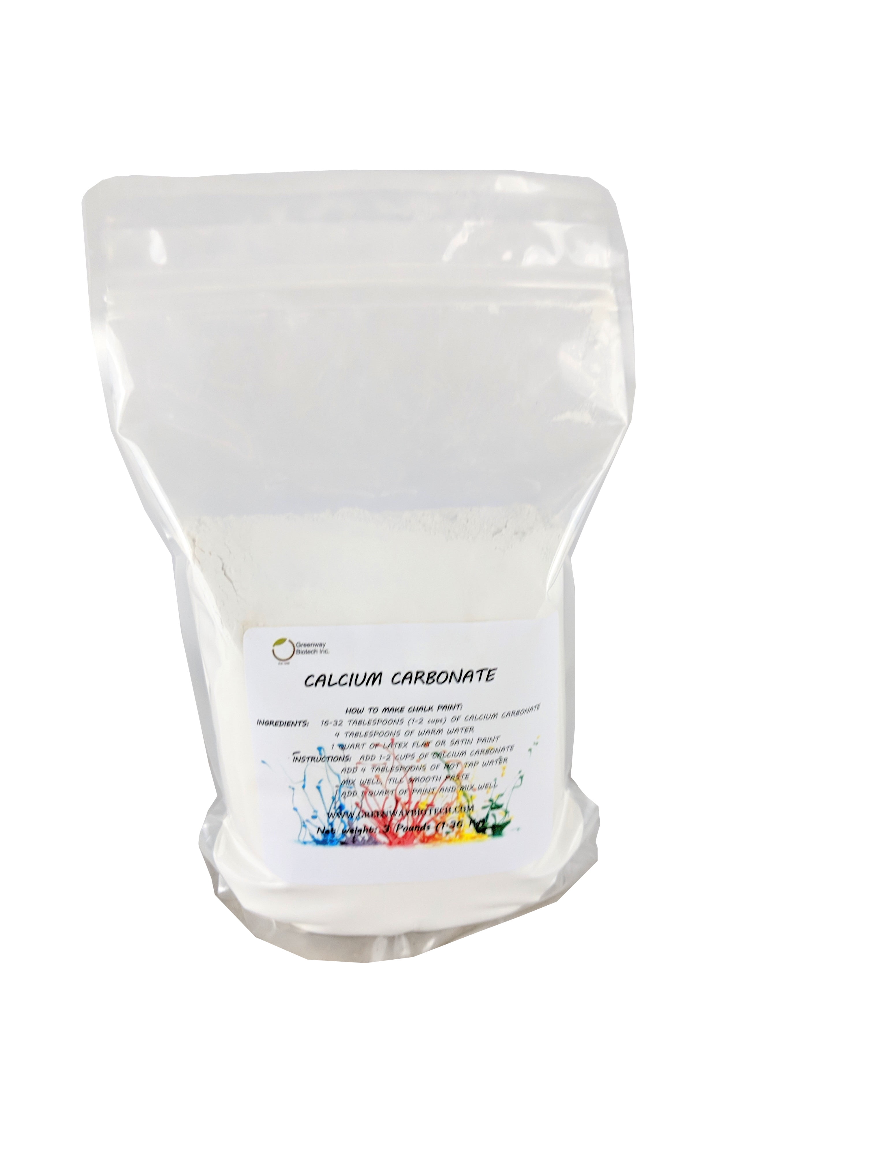 Calcium Carbonate - Chalk Paint Additive - 3 Pounds - Walmart.com