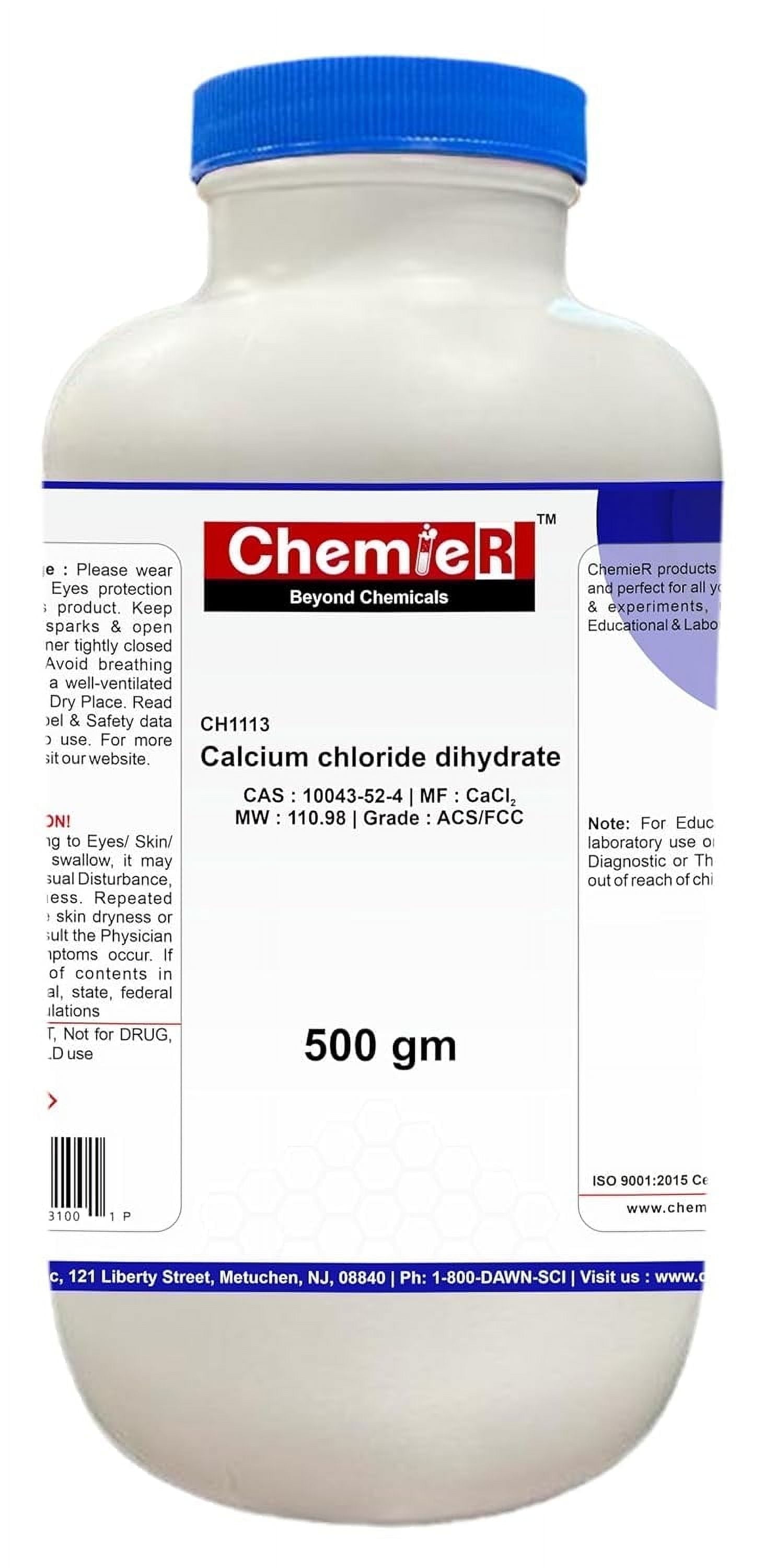 Calcium Chloride – 500g (ACS Grade) | High-Purity Laboratory ...
