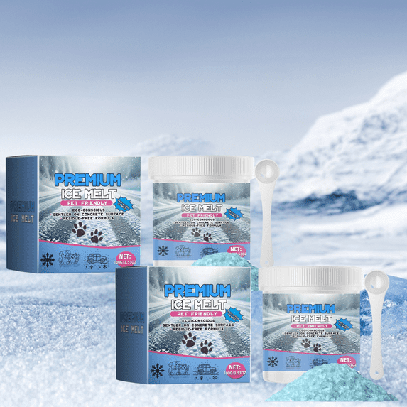 Calcium Chloride Ice Melt - Instant Snow and Ice Melt for Sidewalks ...