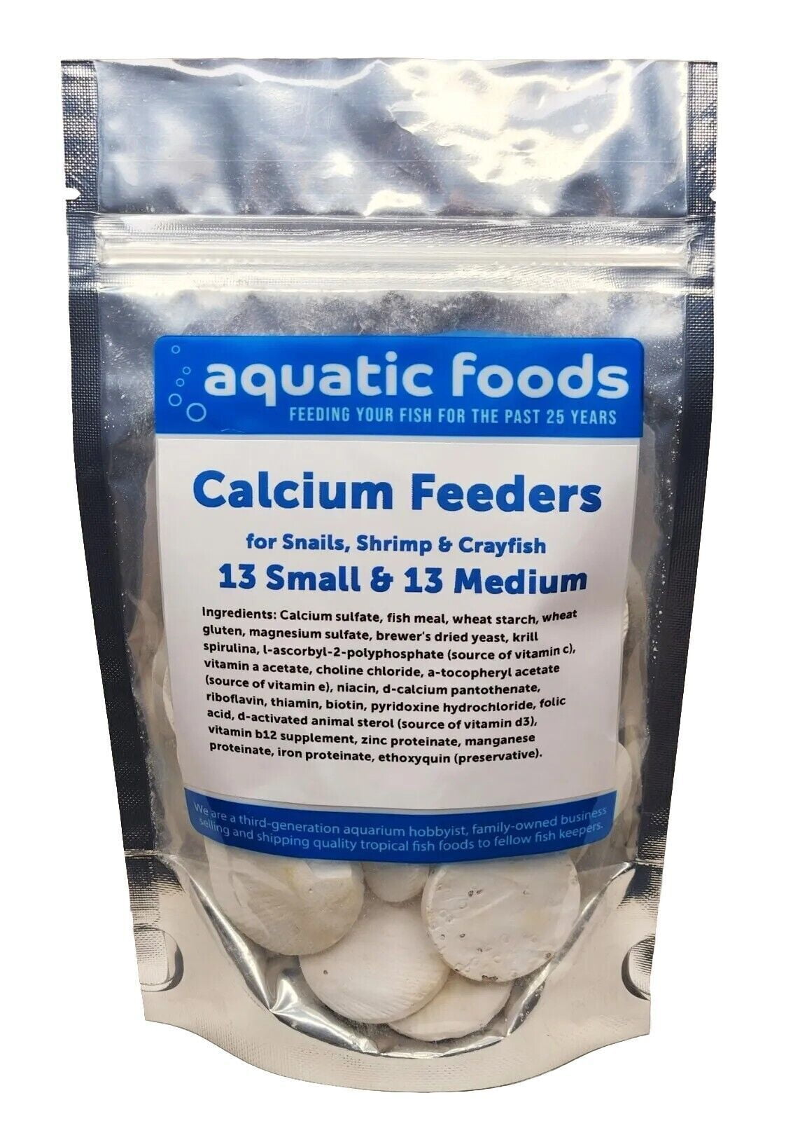 Calcium Enriched Sinking Feeder Disks and Holiday Feeding Food for ...