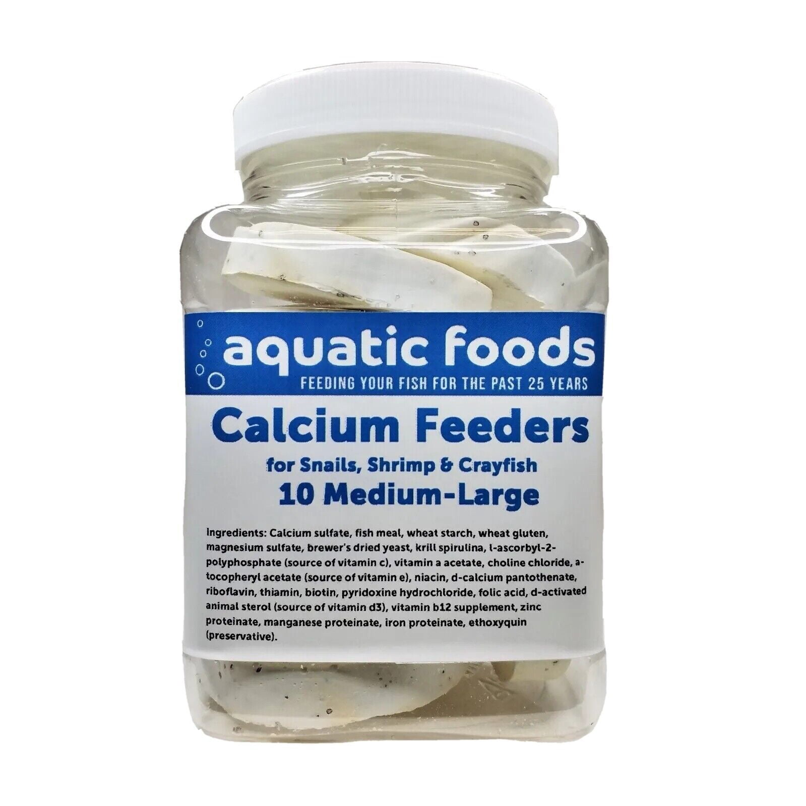 Calcium Feeder Disks for Shrimp, Snails, Crabs, Crayfish, Hermit Crabs ...