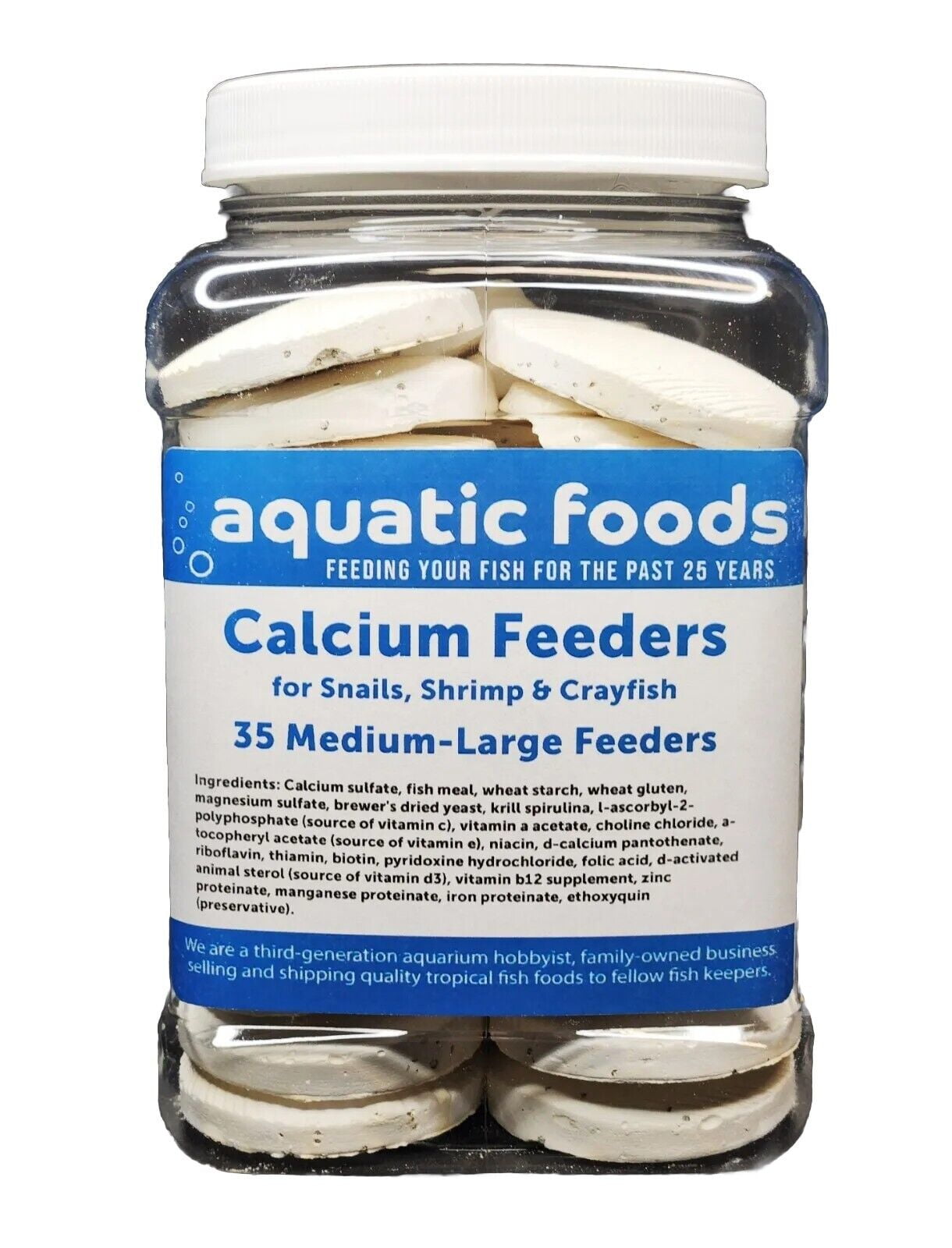 Calcium Feeder Disks for Shrimp, Snails, Crabs, Crayfish, Hermit Crabs ...