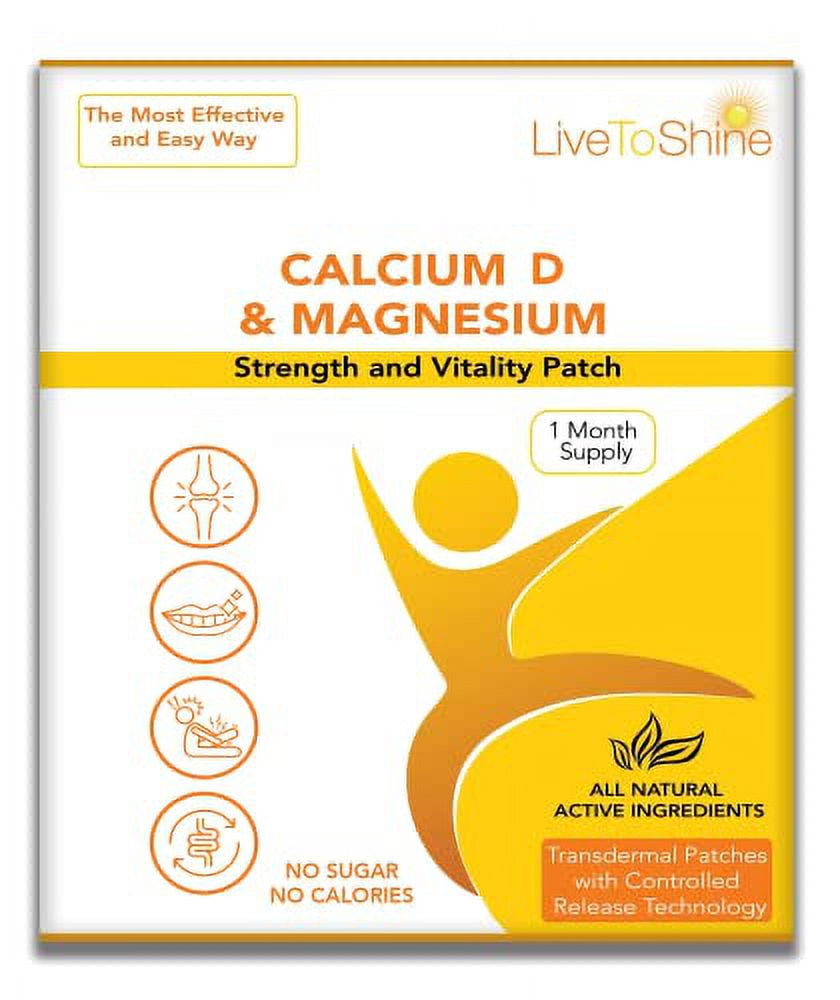Calcium Magnesium and D Transdermal Patches â€“ 18 Patches One Month ...