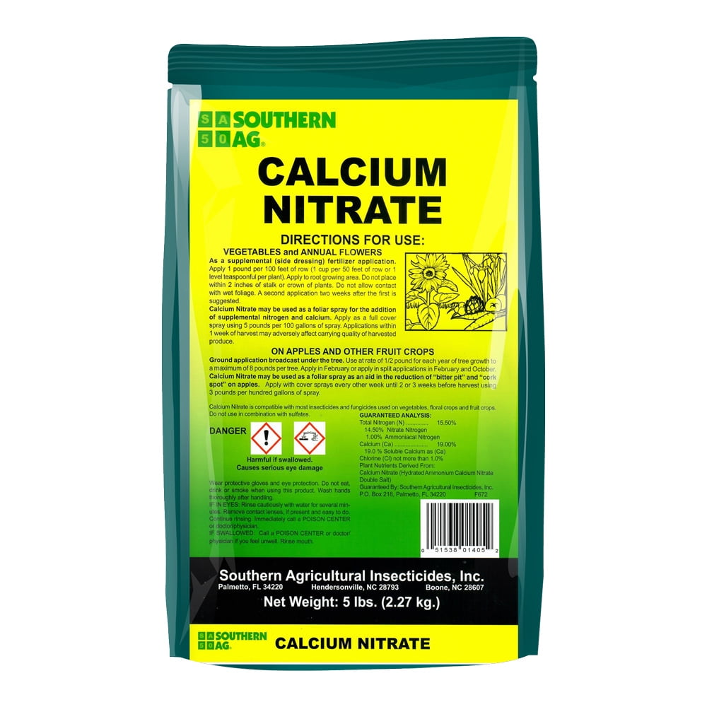Southern Ag Calcium Nitrate for Garden Plants - Essential for ...