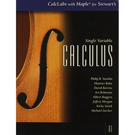 Pre-Owned Calclabs with Maple for Stewart's Single Variable Calculus ...