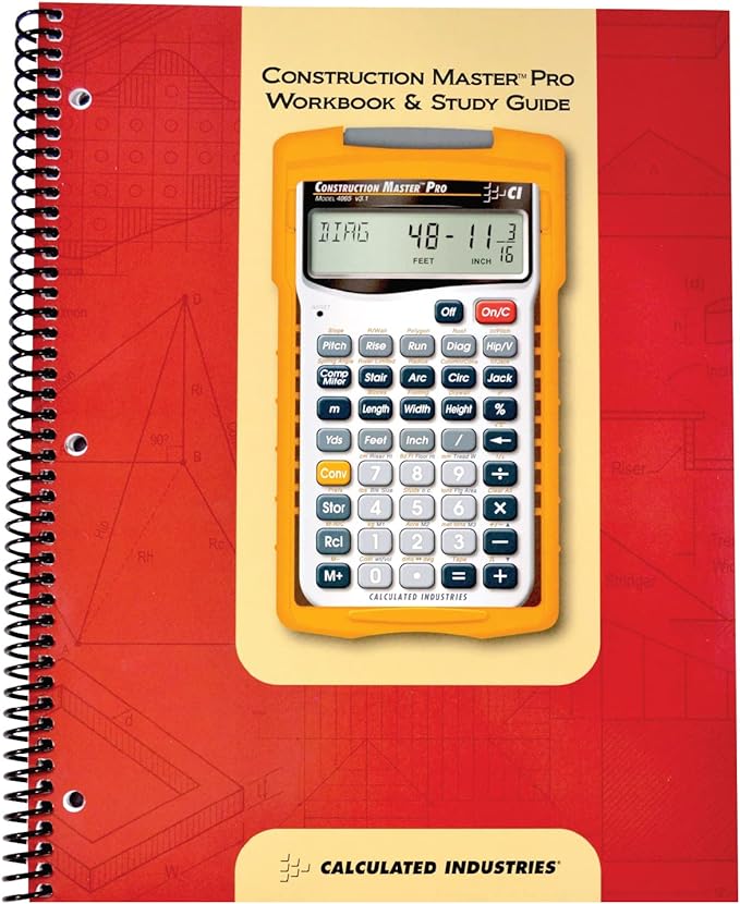 Calculated Industries 2140 Construction Master Pro Workbook and Study ...