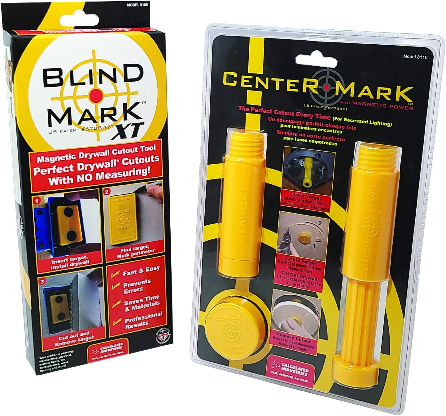 Calculated Industries 8125 Value Pack - Blind Mark and Center Mark ...