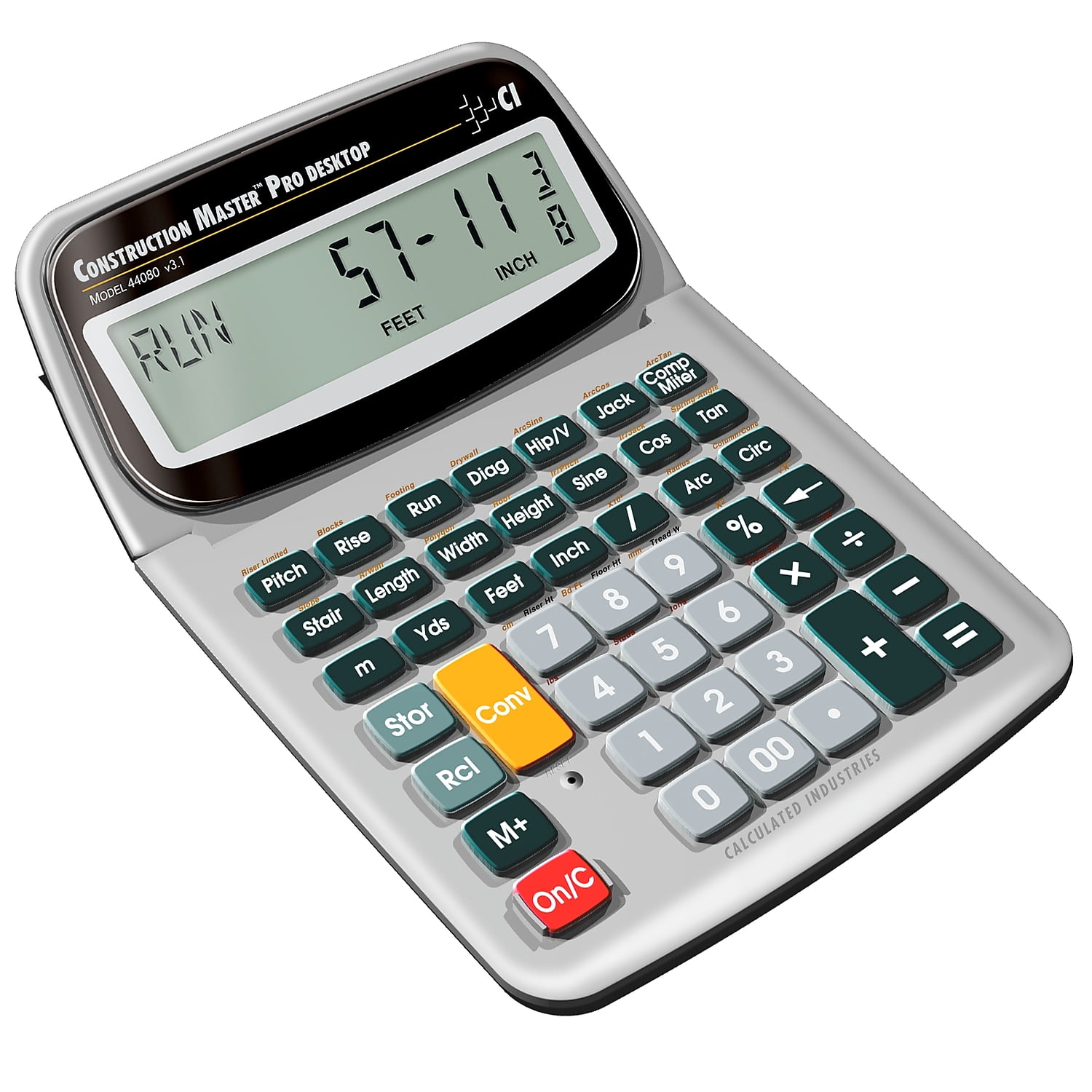 Calculated Industries Construction Master Pro Trig Calculator, Desktop, Silver - Walmart.com
