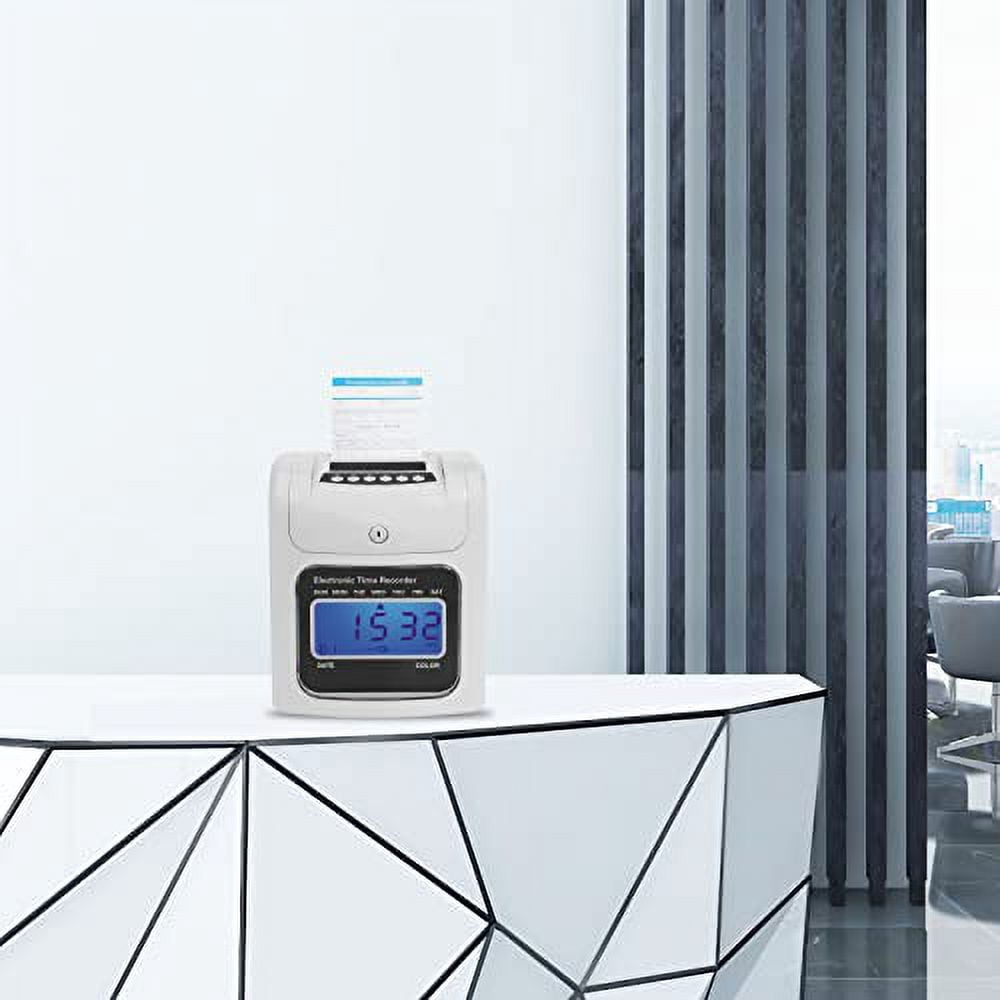 Timecards For Employees Electronic Time Clock Machine For Small ...