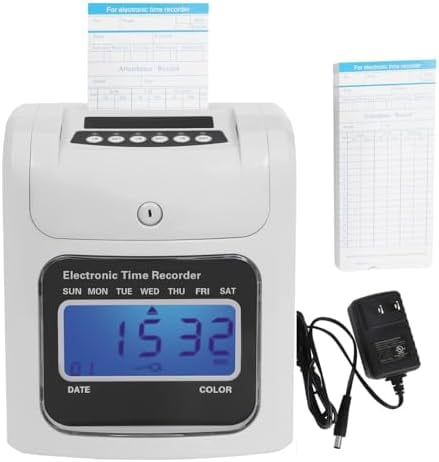 Calculating Time Clock Small Business Punch Time Clock with Time Cards ...