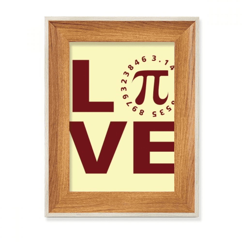 Calculation ODigital Pi Love Desktop Wooden Photo Frame Display Picture ...