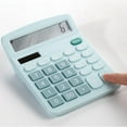 Calculator 12 Digit Desktop Basic Calculato Dual-Power With Large LCD Display - Walmart.com