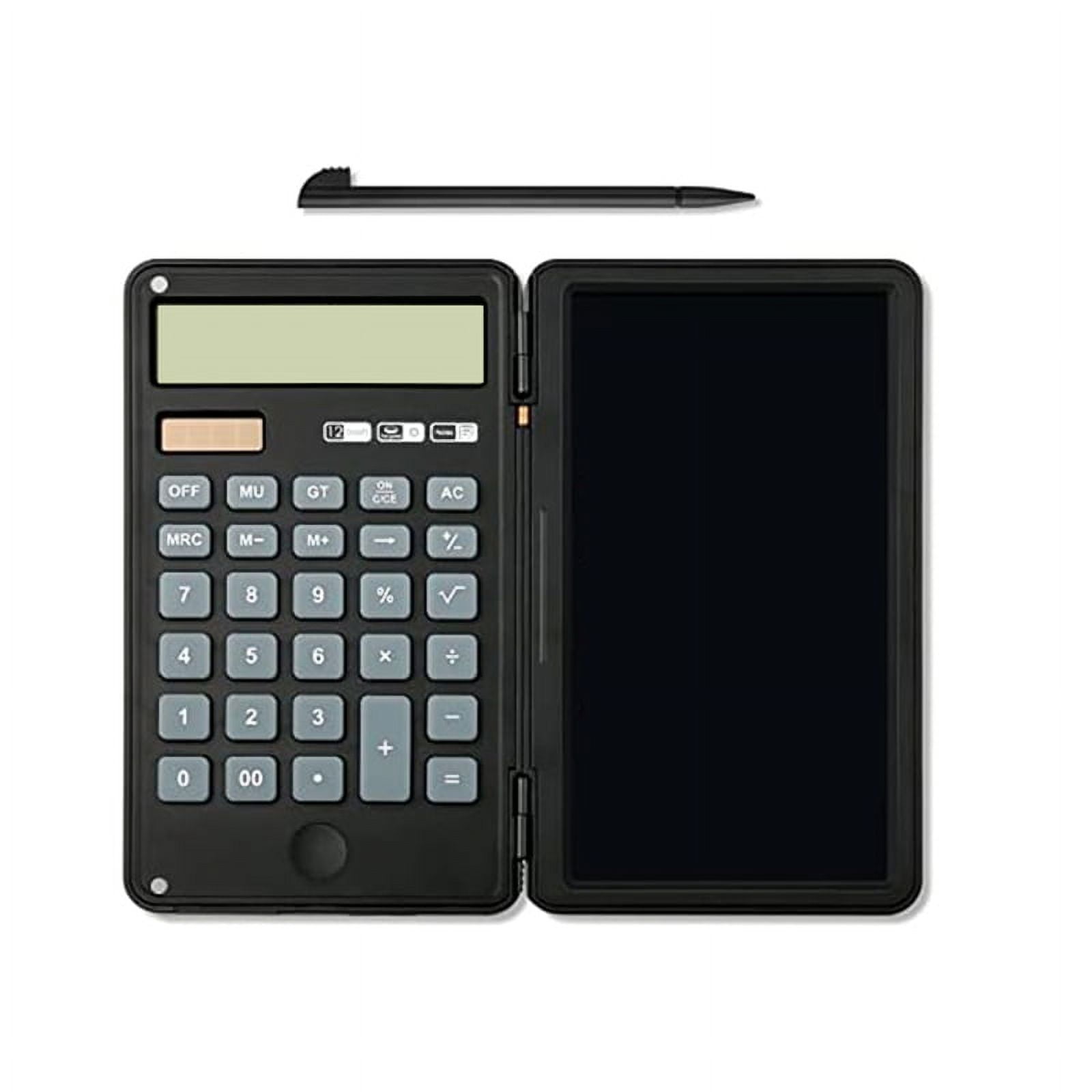Calculator,12-Digit Display Desk Calcultors with Erasable Writing Table ...