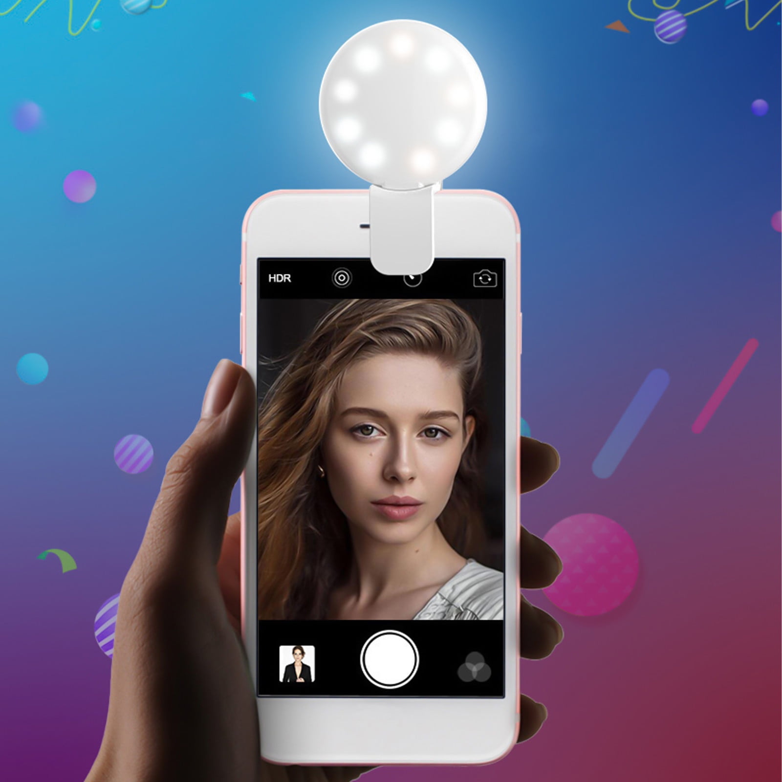 Portable Led Lighting,Phone Camera Light,3 Color Temperatures ...