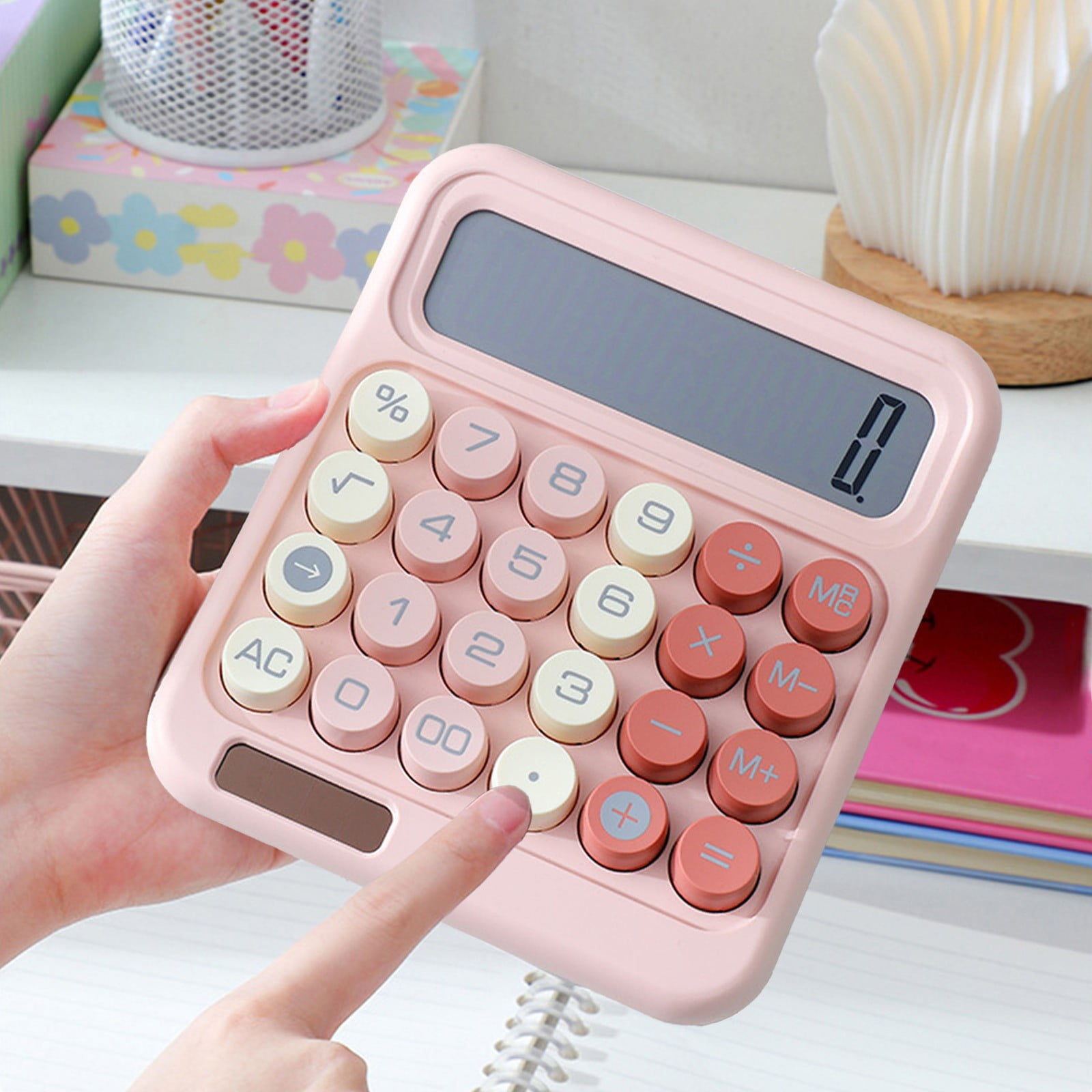 Calculator 12 Digit Large LCD Display,Basic Desktop Big Button ...