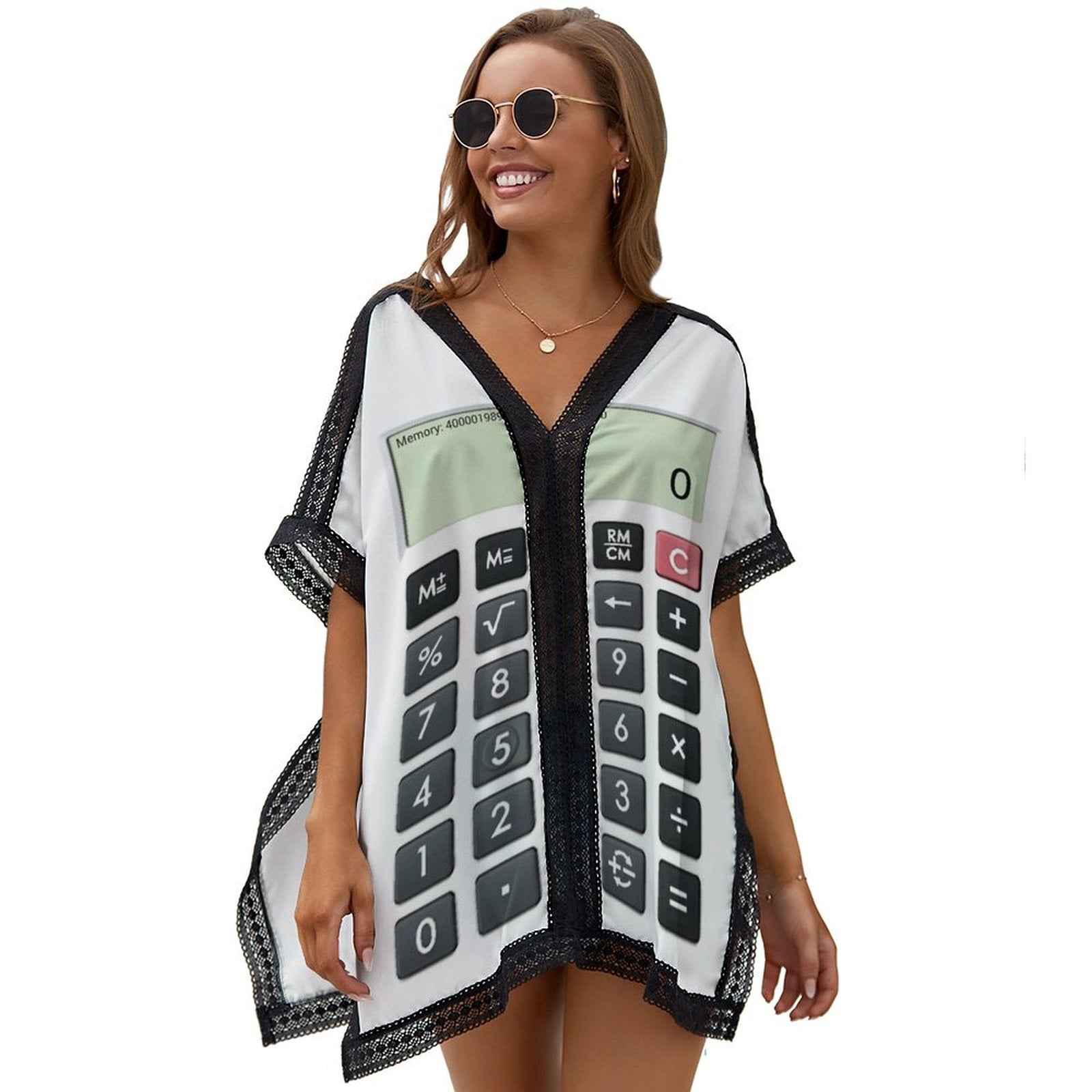 Calculator Beach Cover Ups for Women Bathing Suit Cover Up Lace Bikini ...