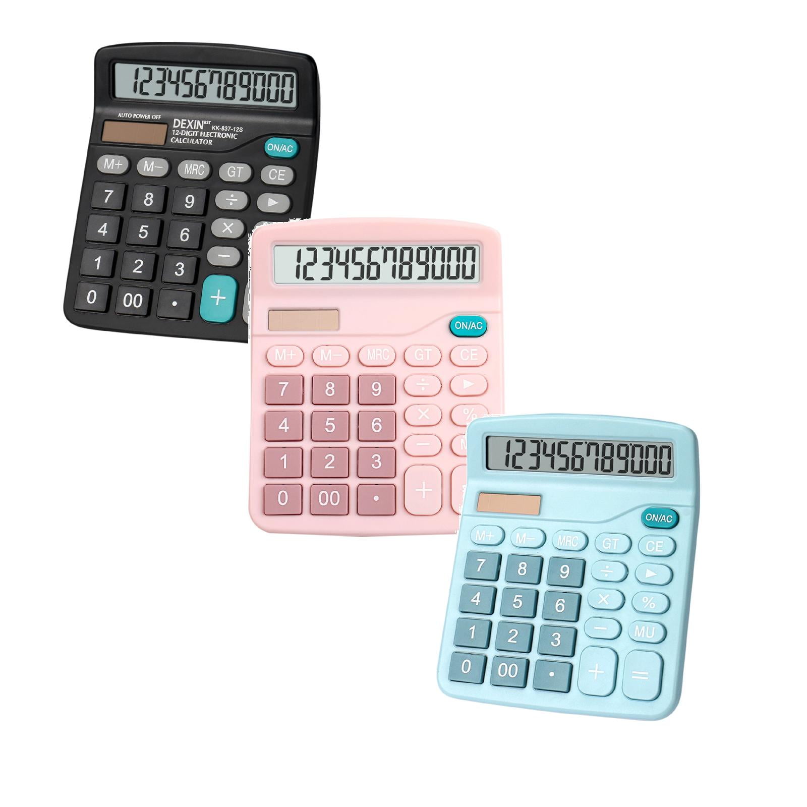 Calculator Clearance! 12-Digit Desktop Calculator, Clear Large LCD ...