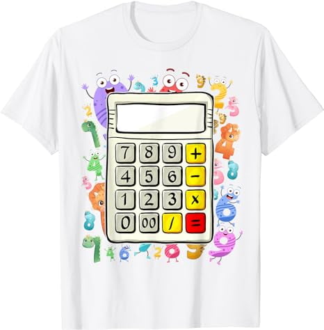 Calculator Costume Idea For Kids & Maths Day Dinosaur T-Shirt - Walmart.com