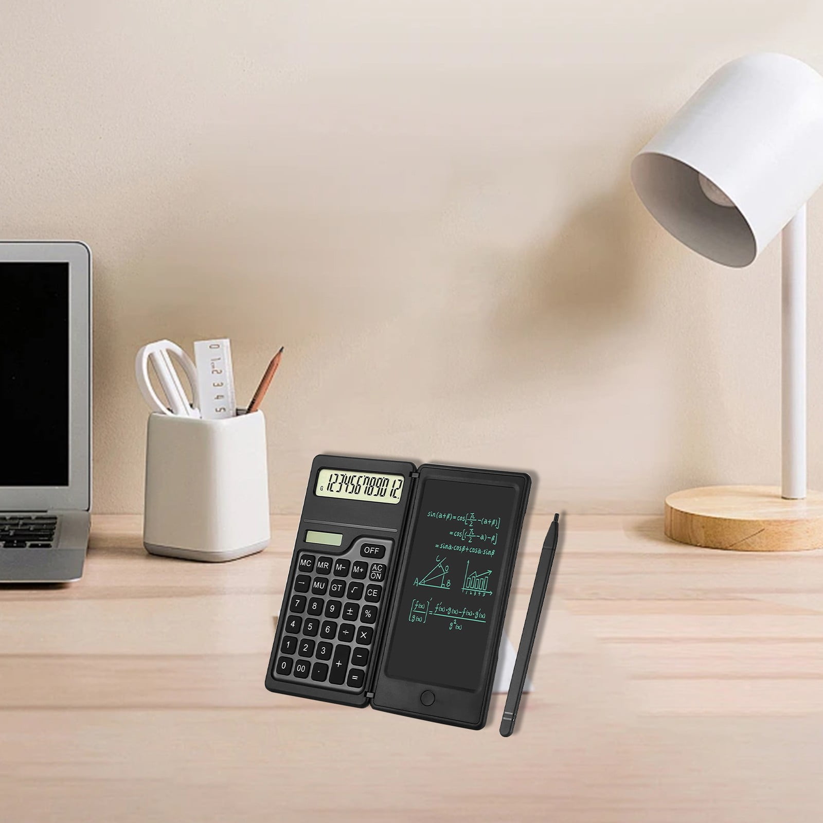 Calculator with Notepad,12 Digit Large Display Office Desk Calcultors ...