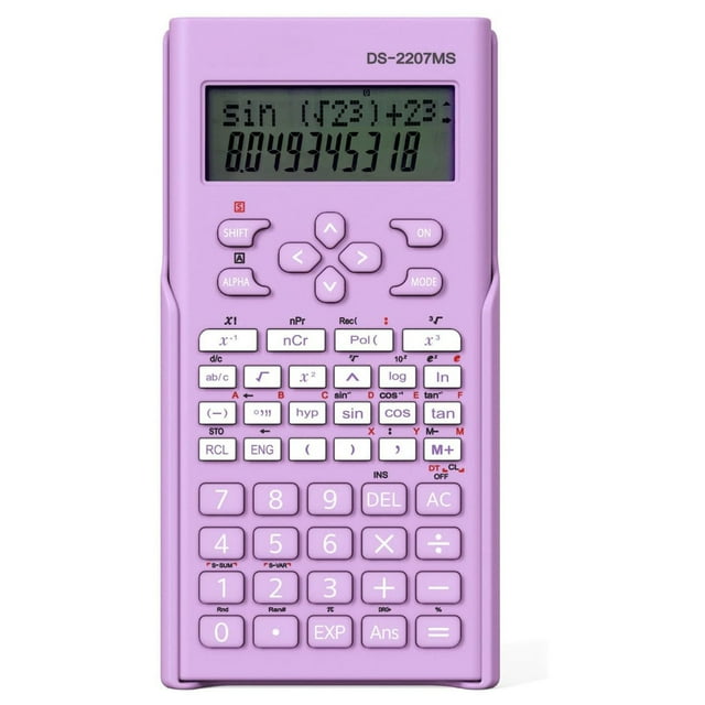 Calculator Purple|Scientific Calculator Two Line Display L Students ...