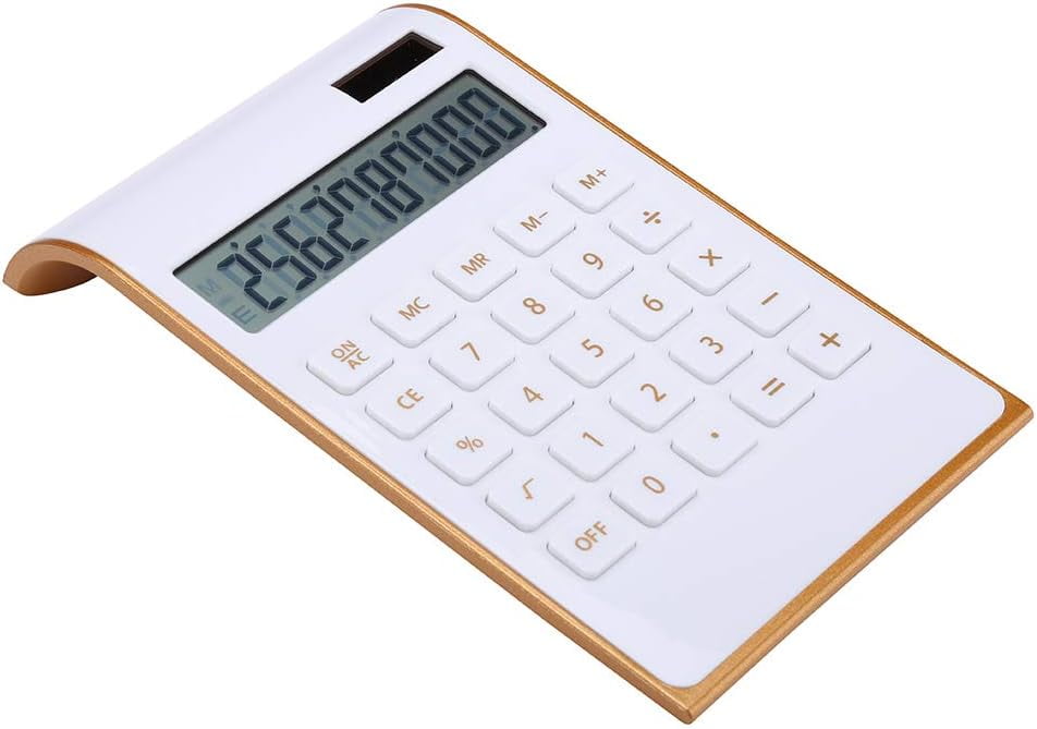 Calculator, Slim Elegant Design, Office/Home Electronics, Dual Powered ...