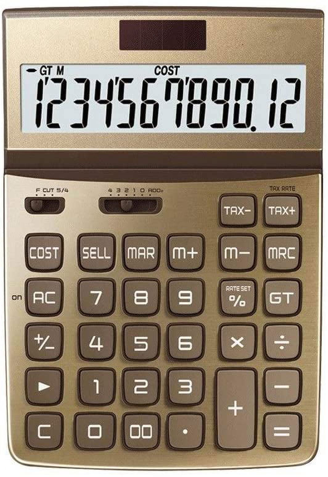 Calculator, Standard Function Desktop Calculators with 12 Digit Large LCD Display and Sensitive ...