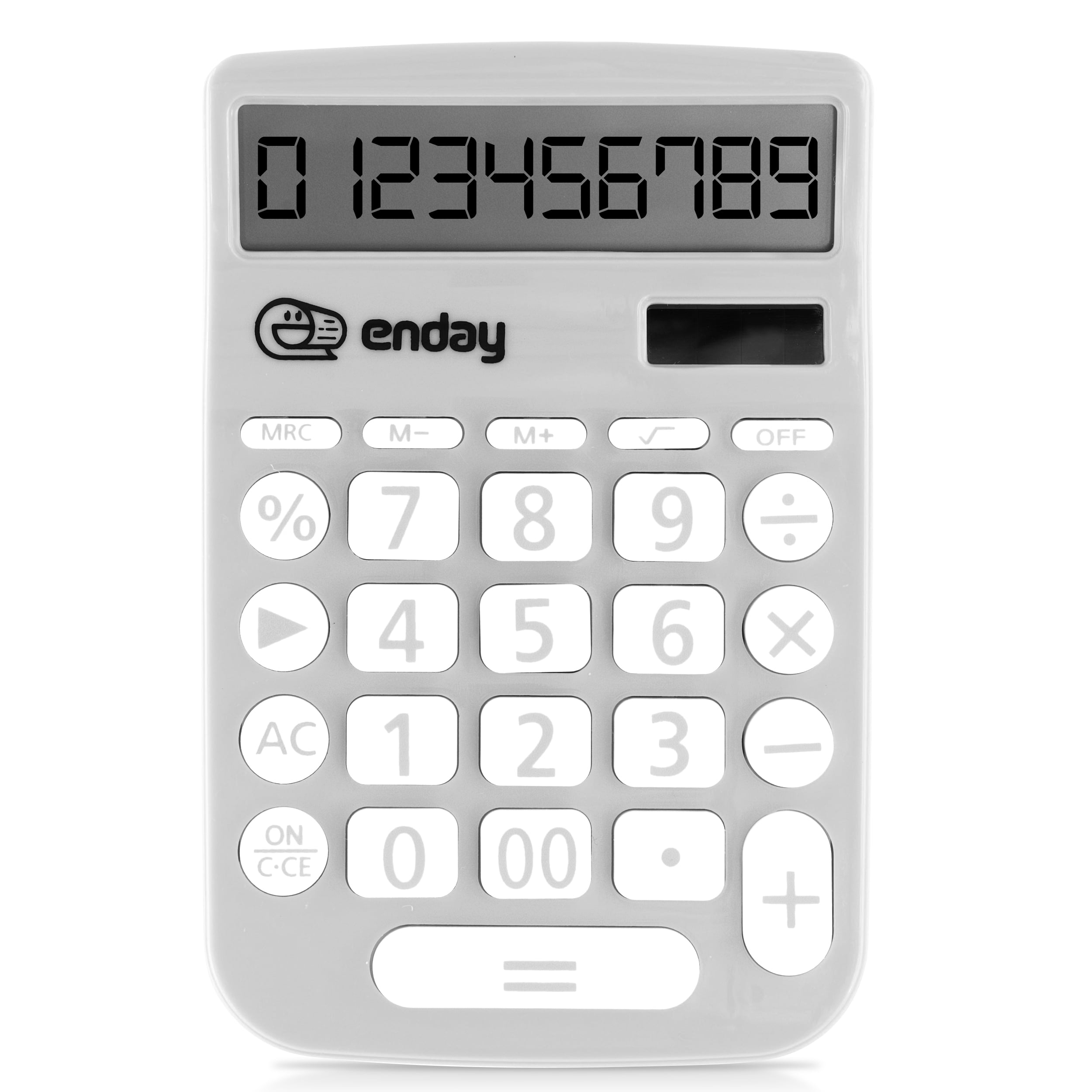 Calculator for Students Grey, Basic Calculator 12 Digits Solar Powered ...