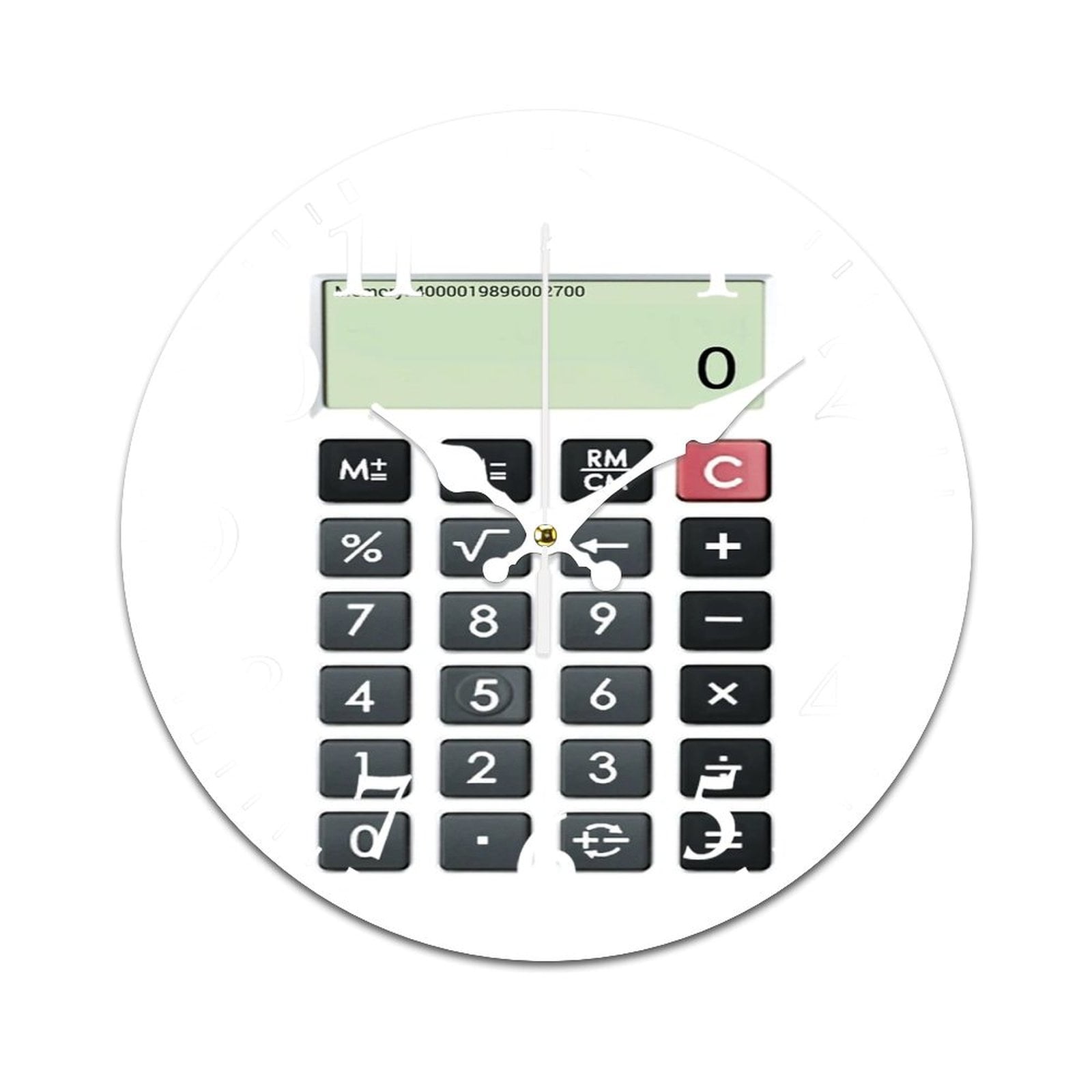Calculator Wall Clock Modern Design Clocks Wall Hanging Home Office ...