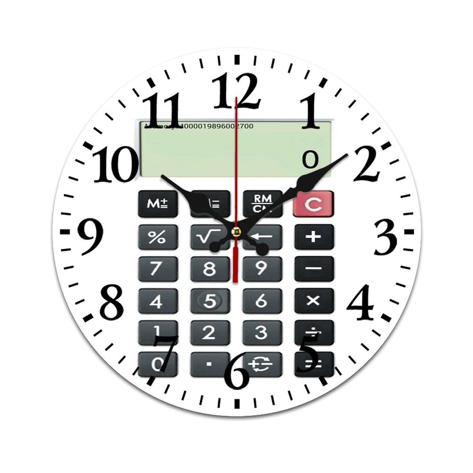 Calculator Wall Clock Modern Design Clocks Wall Hanging Home Office ...
