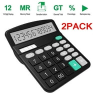 Calculator, BESTWYA Dual Power Handheld Desk Calculator with 12 Digit Large LCD Display Big ...
