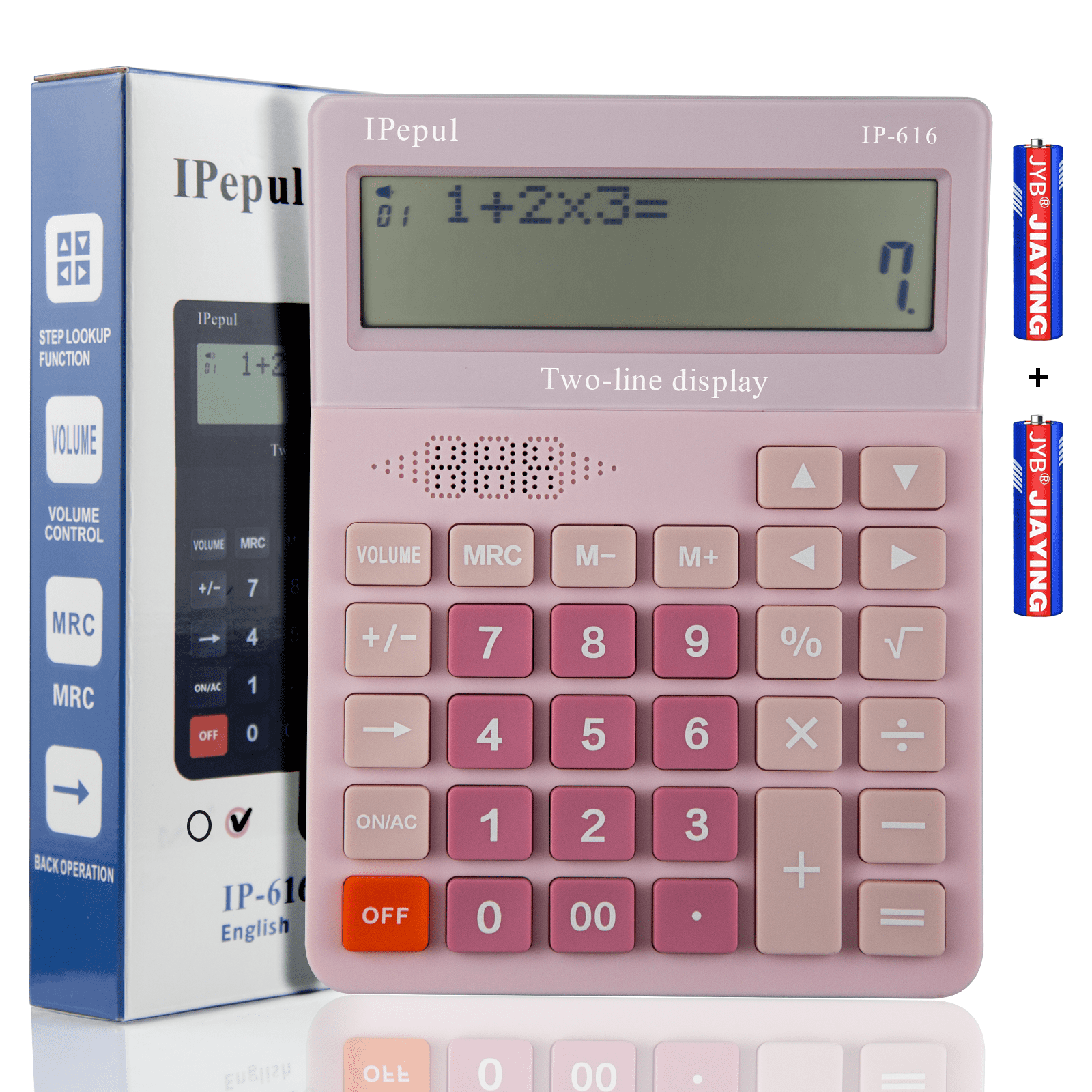 Calculators Desktop, Desk Calculator with Large 2 Line Display, Talking ...