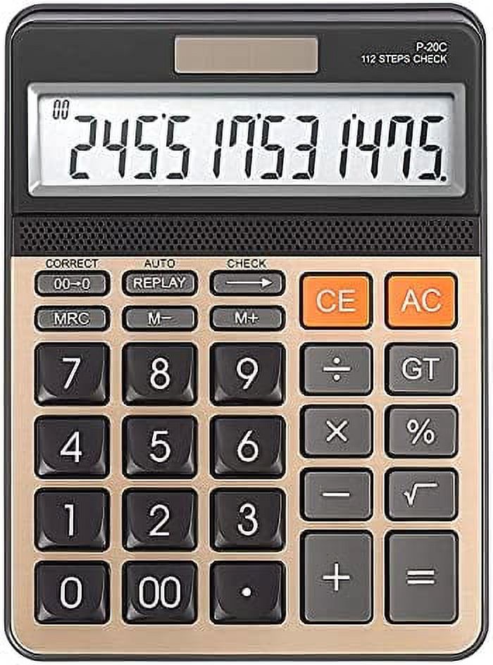 Calculators Desktop, Desk Calculator, Two Way Power Battery and Solar ...