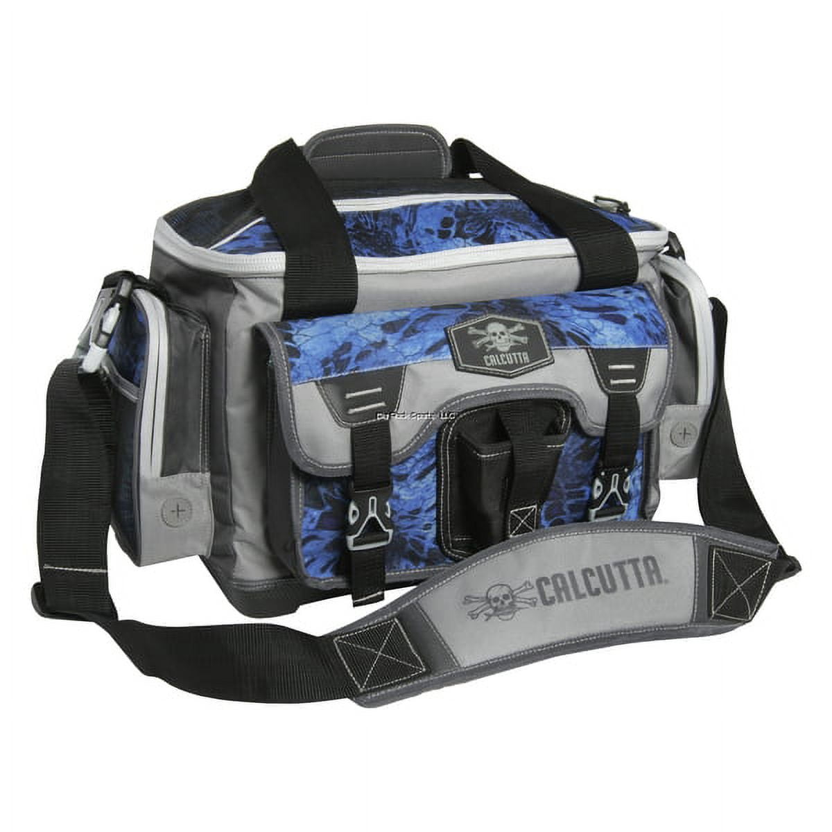 Calcutta 3700 Squall Camo Tackle Bag with 4 Trays, Blue Camo - Walmart.com