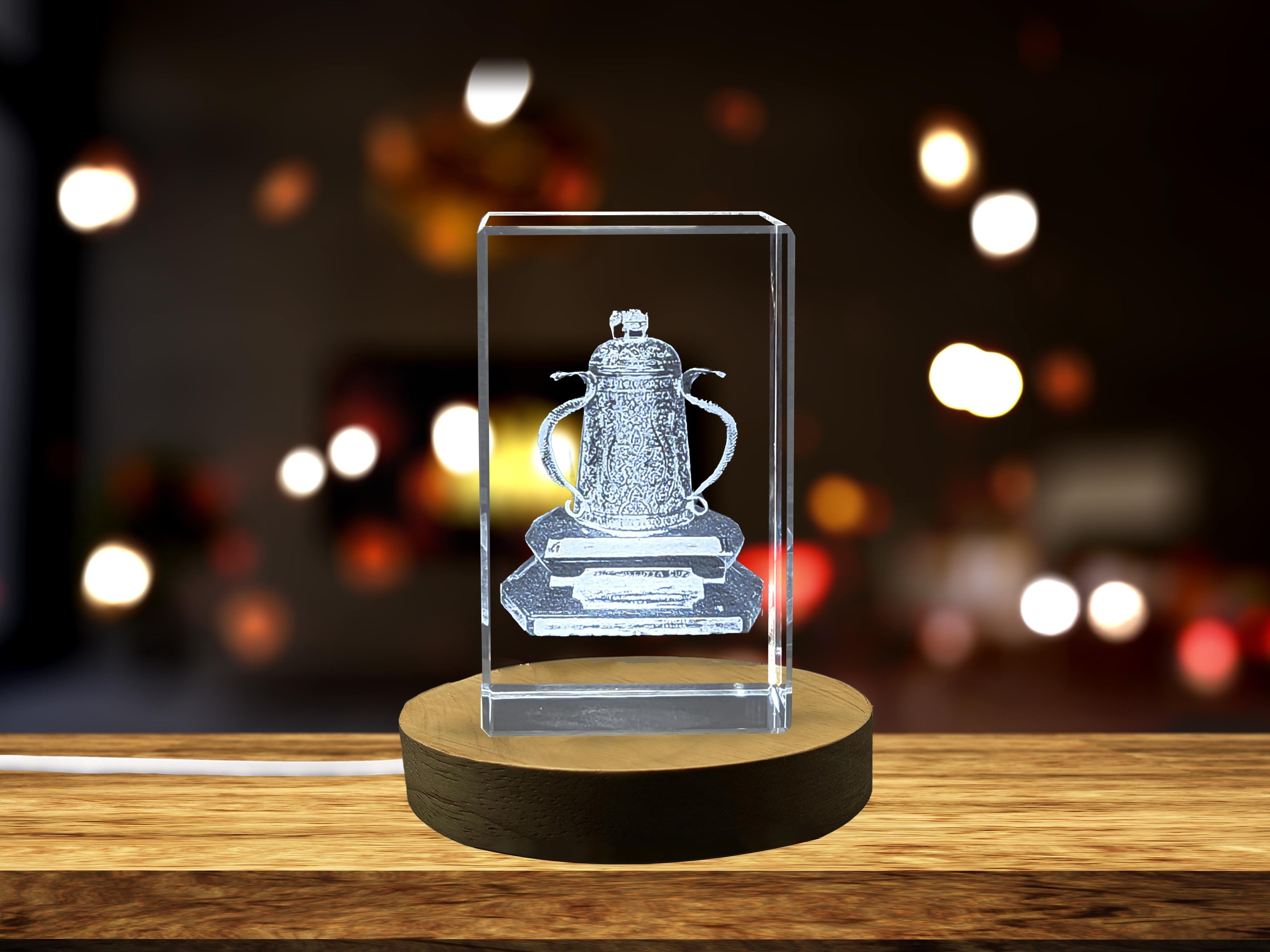 Calcutta Cup Trophy 3D Engraved Crystal Sculpture | Rugby Union ...