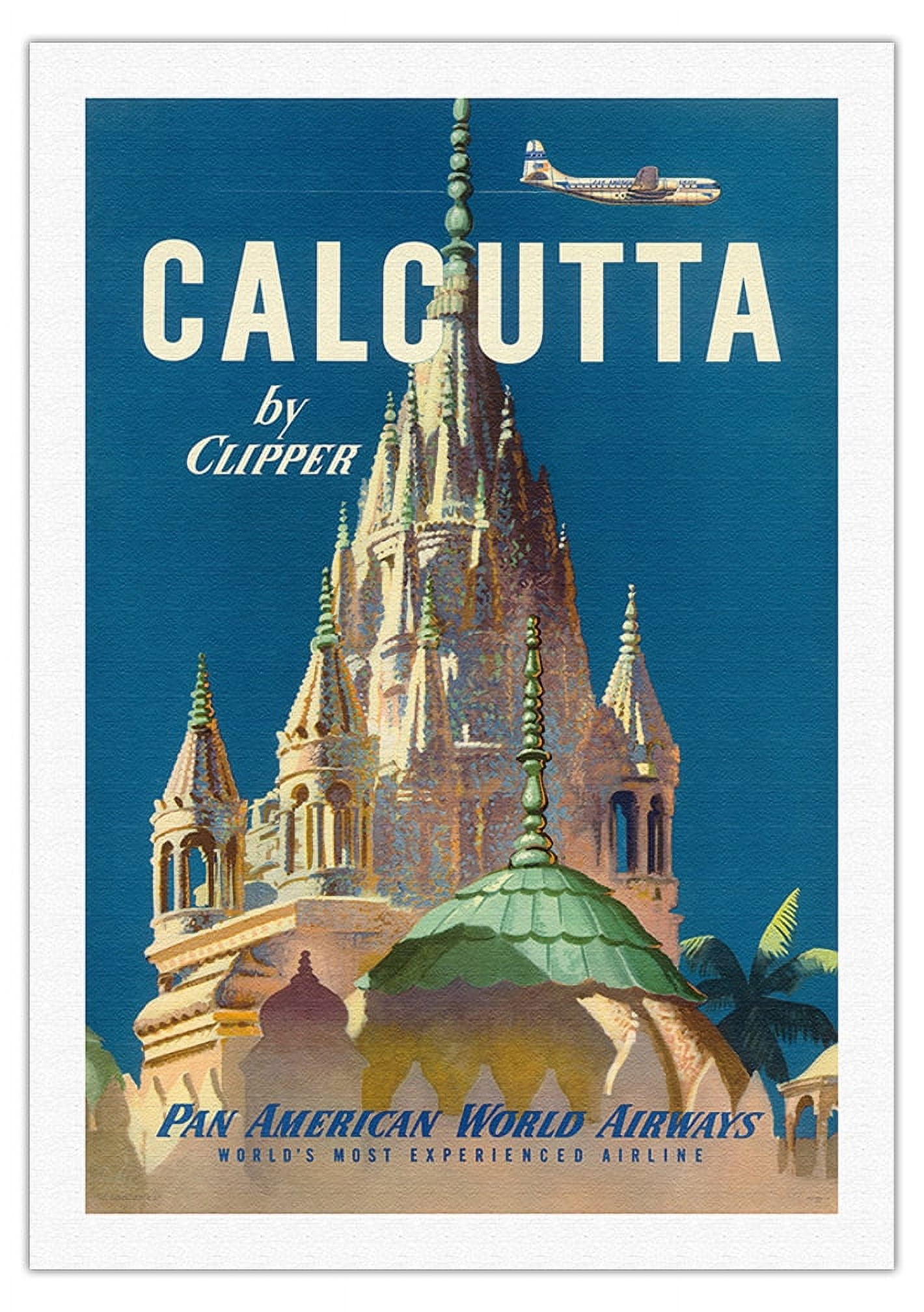 Calcutta India by Clipper - Pareshnath Jain Temple - Vintage Airline ...