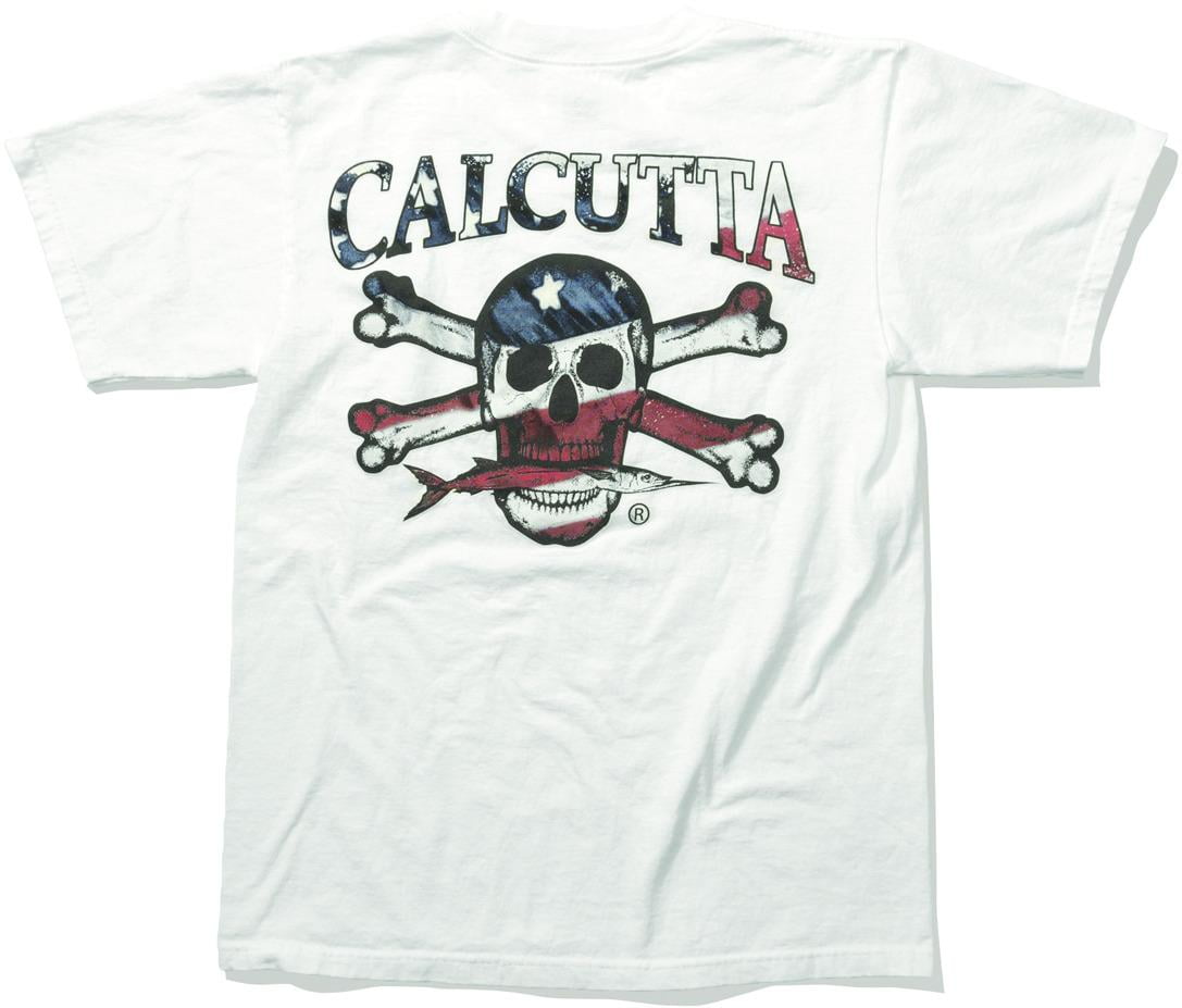 Calcutta CRWBS Clothing Top: Red, White, Blue Flag Tshirt with Life ...