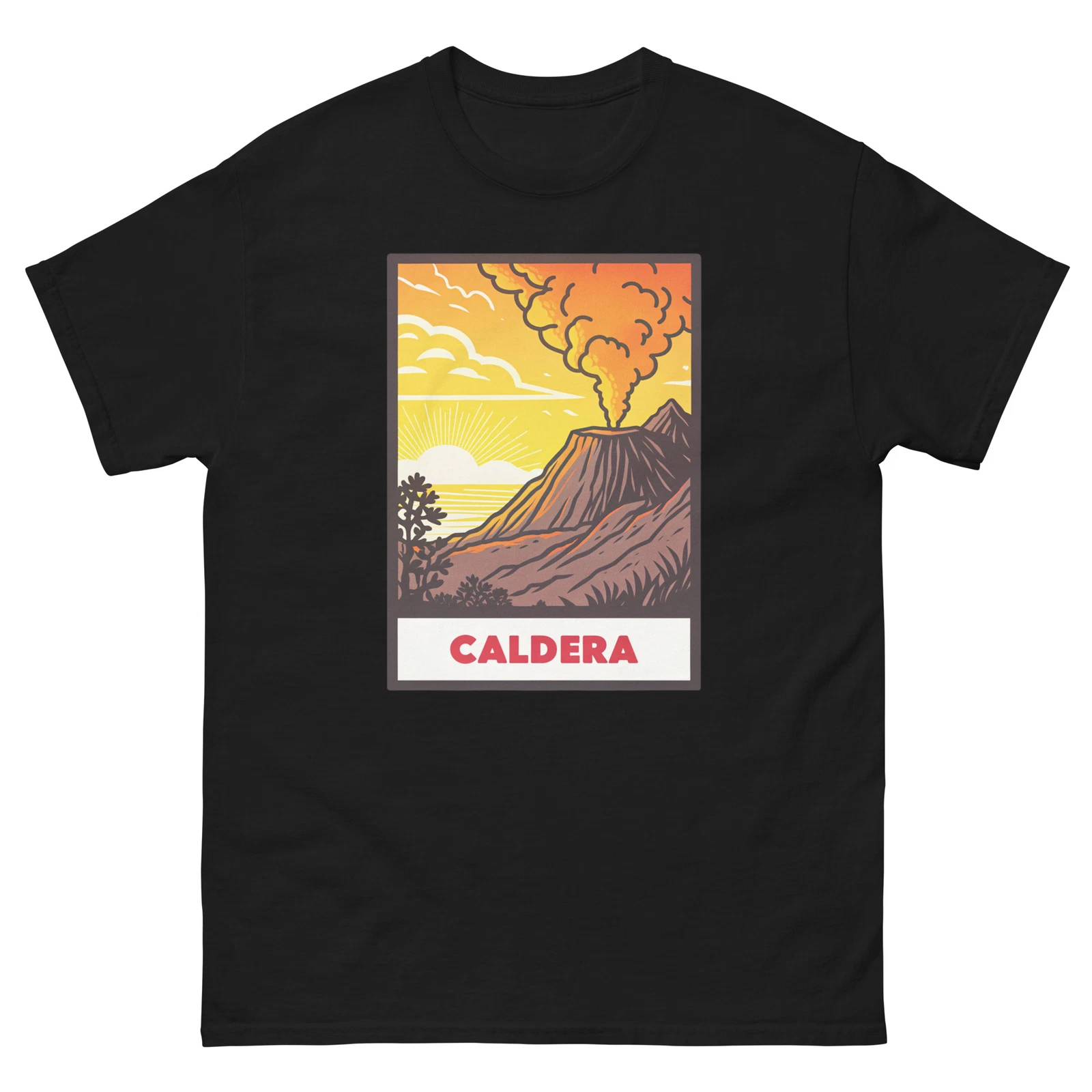 Caldera Geographical Landscape Location Scenery T-Shirt - Walmart.com