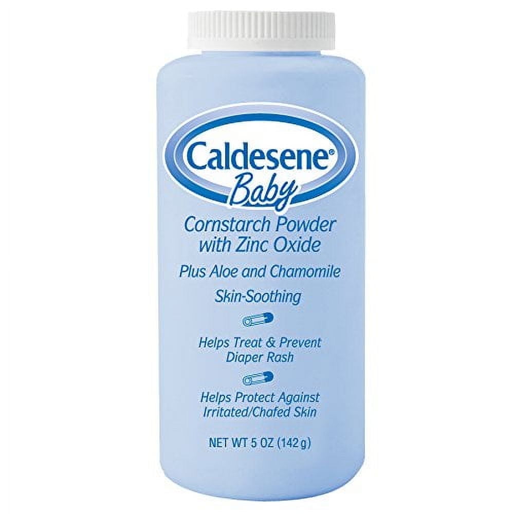 Caldesene Baby Powder, Cornstarch with Zinc Oxide, Diaper Rash Healing ...