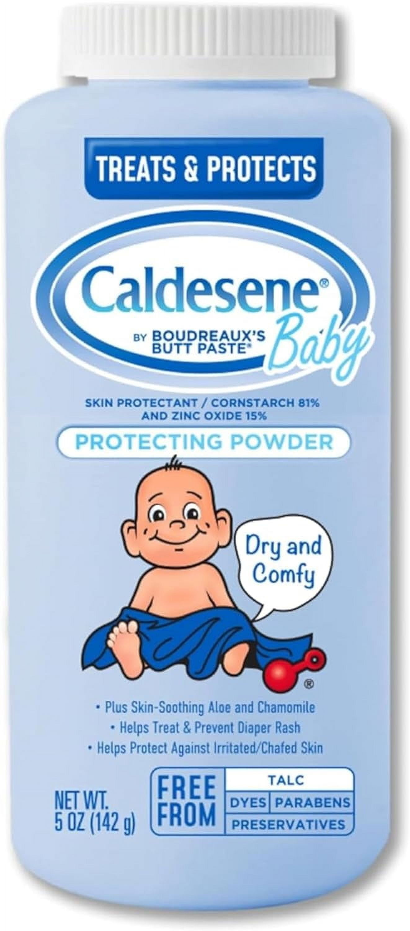 Caldesene Cornstarch Baby Powder with Zinc Oxide, Talc-Free Baby Powder ...