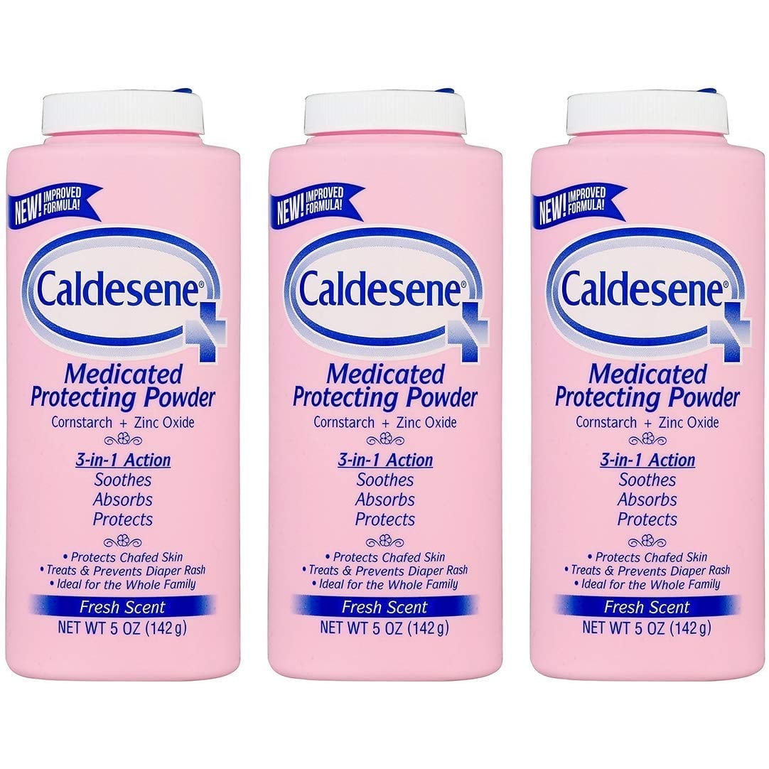 Caldesene Medicated Body Powder with Zinc Oxide & Cornstarch, Talc Free ...
