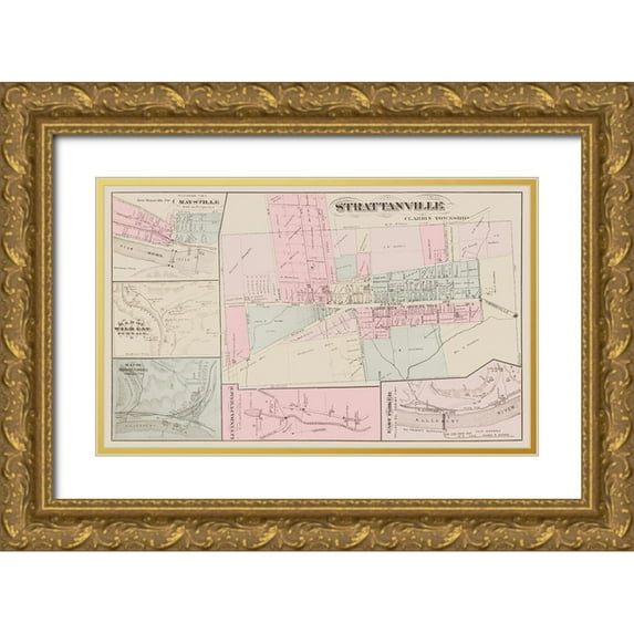 Caldwell 24x16 Gold Ornate Wood Framed with Double Matting Museum Art ...