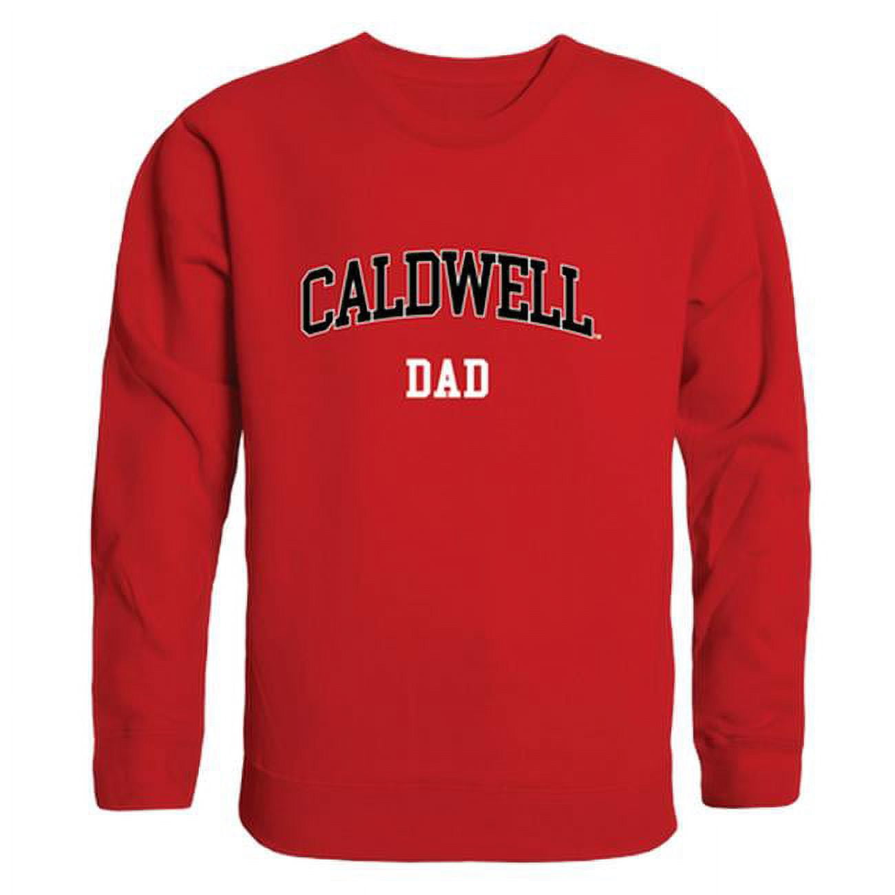 Caldwell University Cougars Dad Crewneck Sweatshirt, Red - Large ...