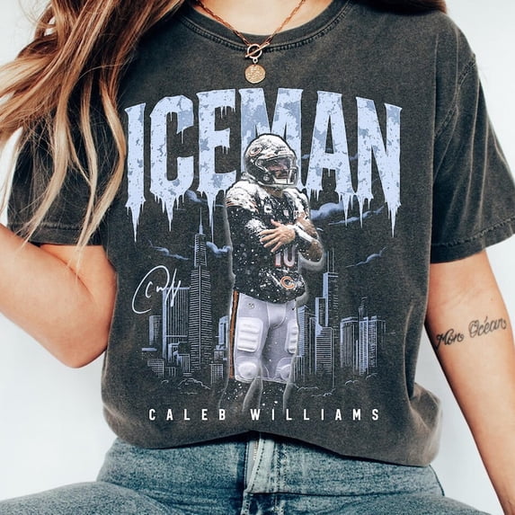 Caleb Graphic T-Shirt Williamss ICEMAN Football Game Day, Bold Athlete ...