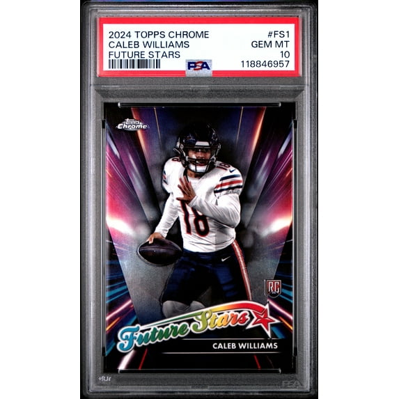 Caleb Williams 2024 Topps Chrome Future Stars Rookie Football Card #FS1 ...